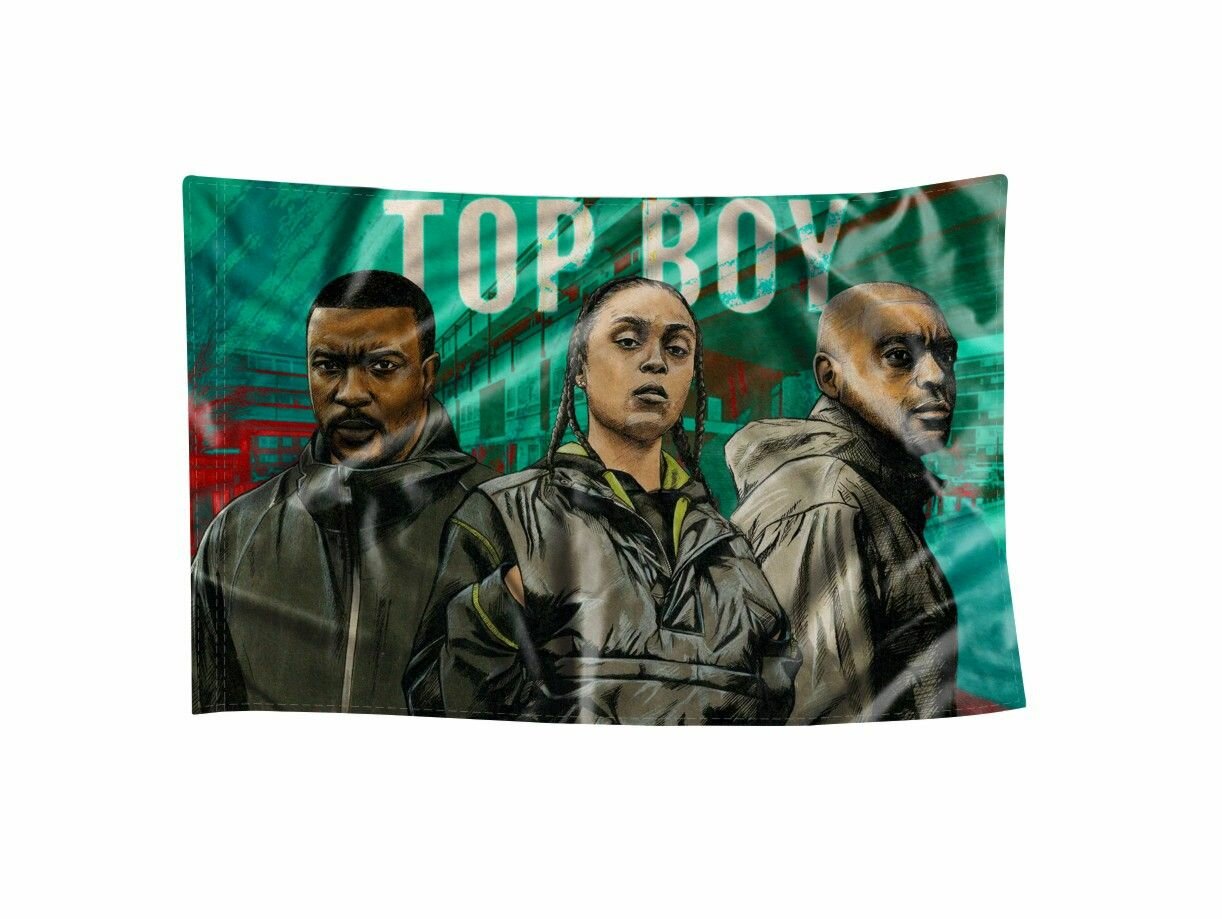 Флаг Mewni-Shop большой "Главарь, Top Boy" - 0001