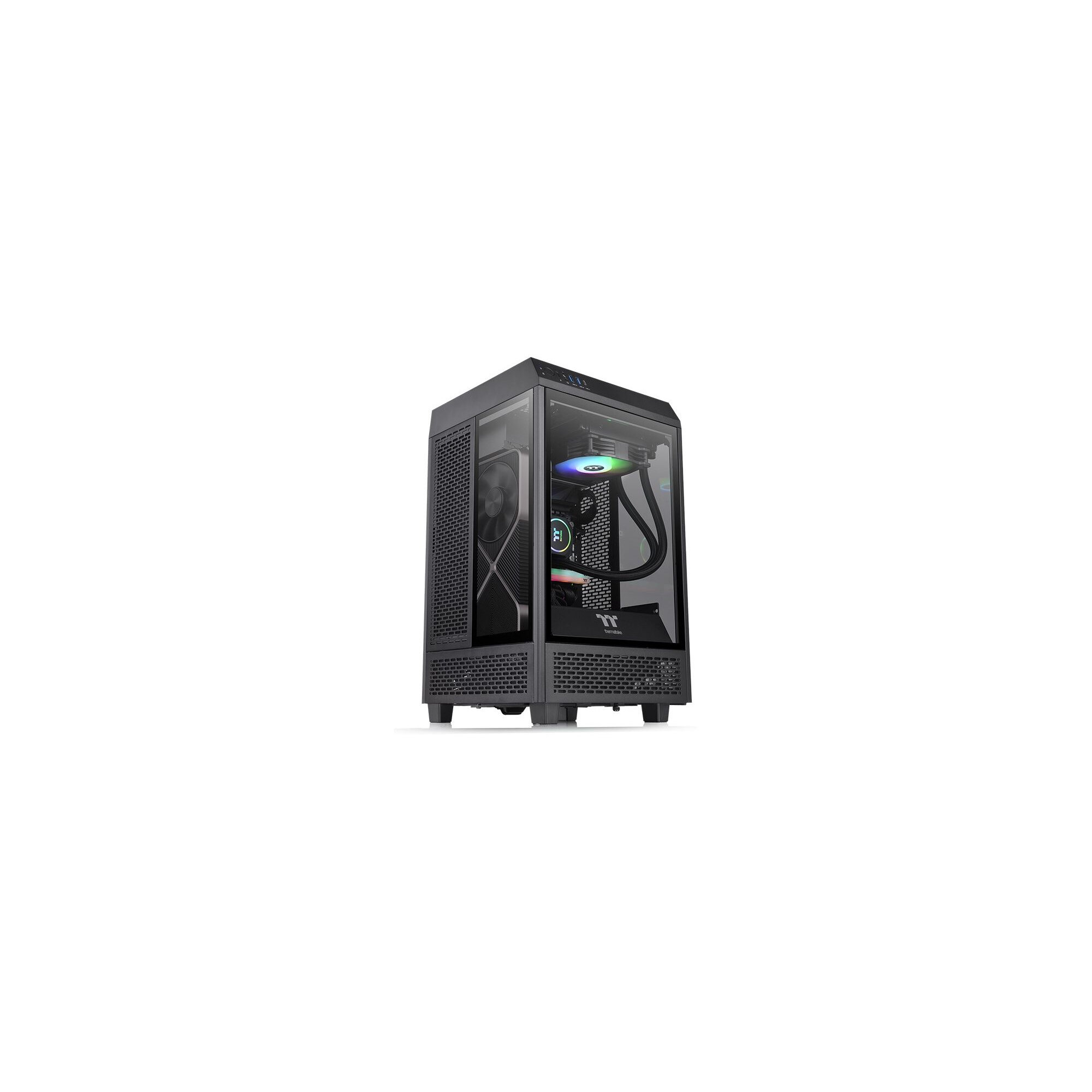 Компьютерный корпус miniITX Thermaltake The Tower 100 черный (ca-1r3-00s1wn-00)