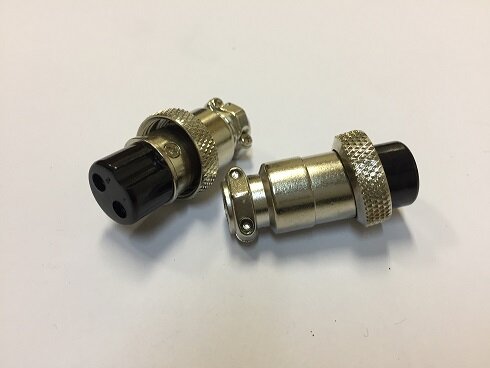 Разъем высокочастотный микрофонный P-1120 2 pin (5 шт), розетка (гнездо) кабельная 2 пина