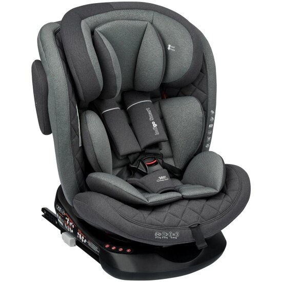 Автокресло Indigo HB636 SMART ISOFIX группа 0/1/2/3 0-36 кг серый