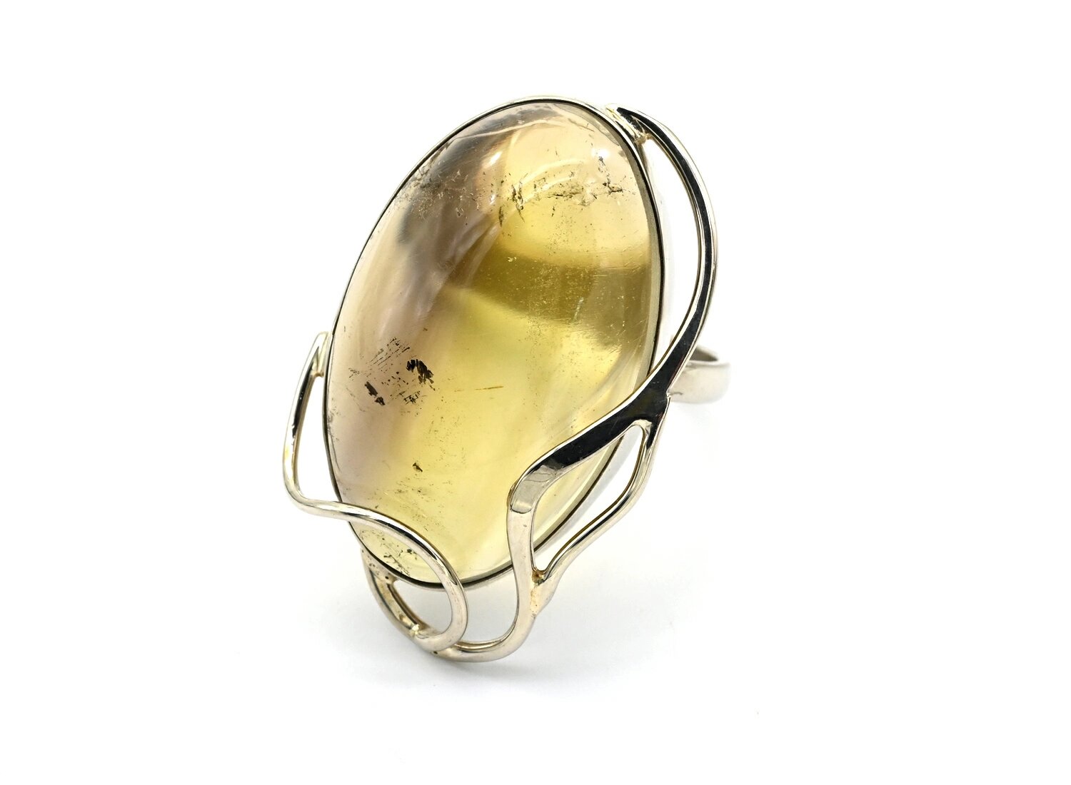 Кольцо, цитрин