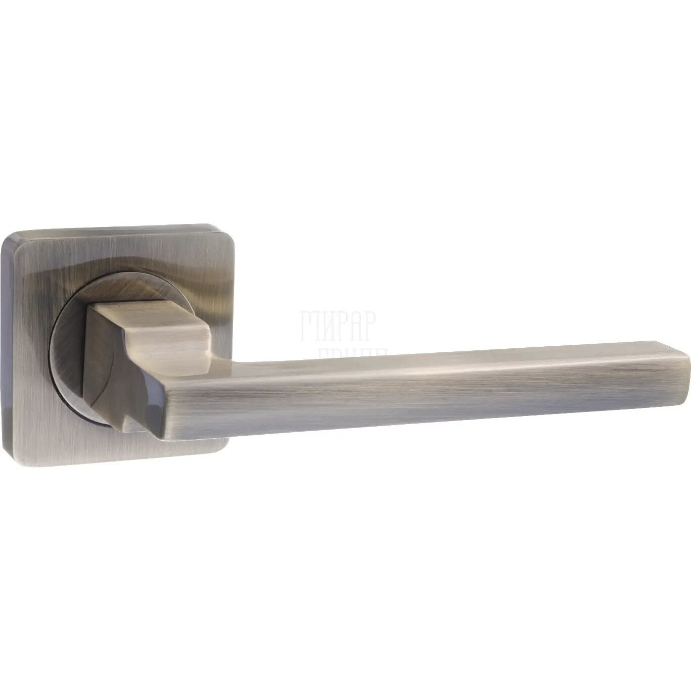 Дверные ручки Renz (Ренц) "Рим" INDH 53-02 на квадратной розетке античная бронза