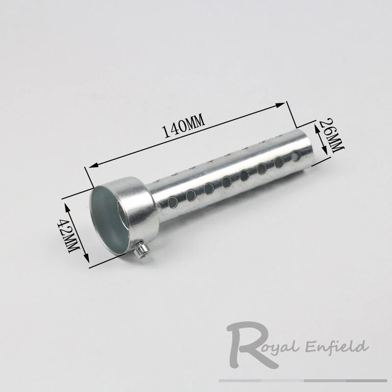 Универсальный выхлопной глушитель для мотоцикла, перегородка из нержавеющей стали для глушителя, 35 мм, 42 мм, 45 мм, 48 мм, 60 мм 42X140