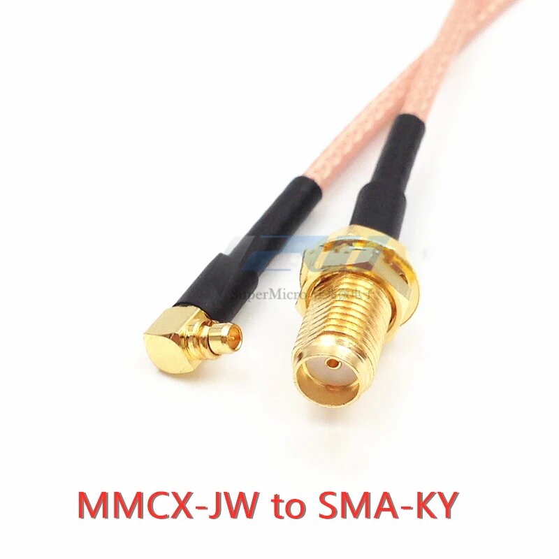MMCX-J к SMA-K-J кабель RG316 15cm, MMCX-JW to SMA-KY