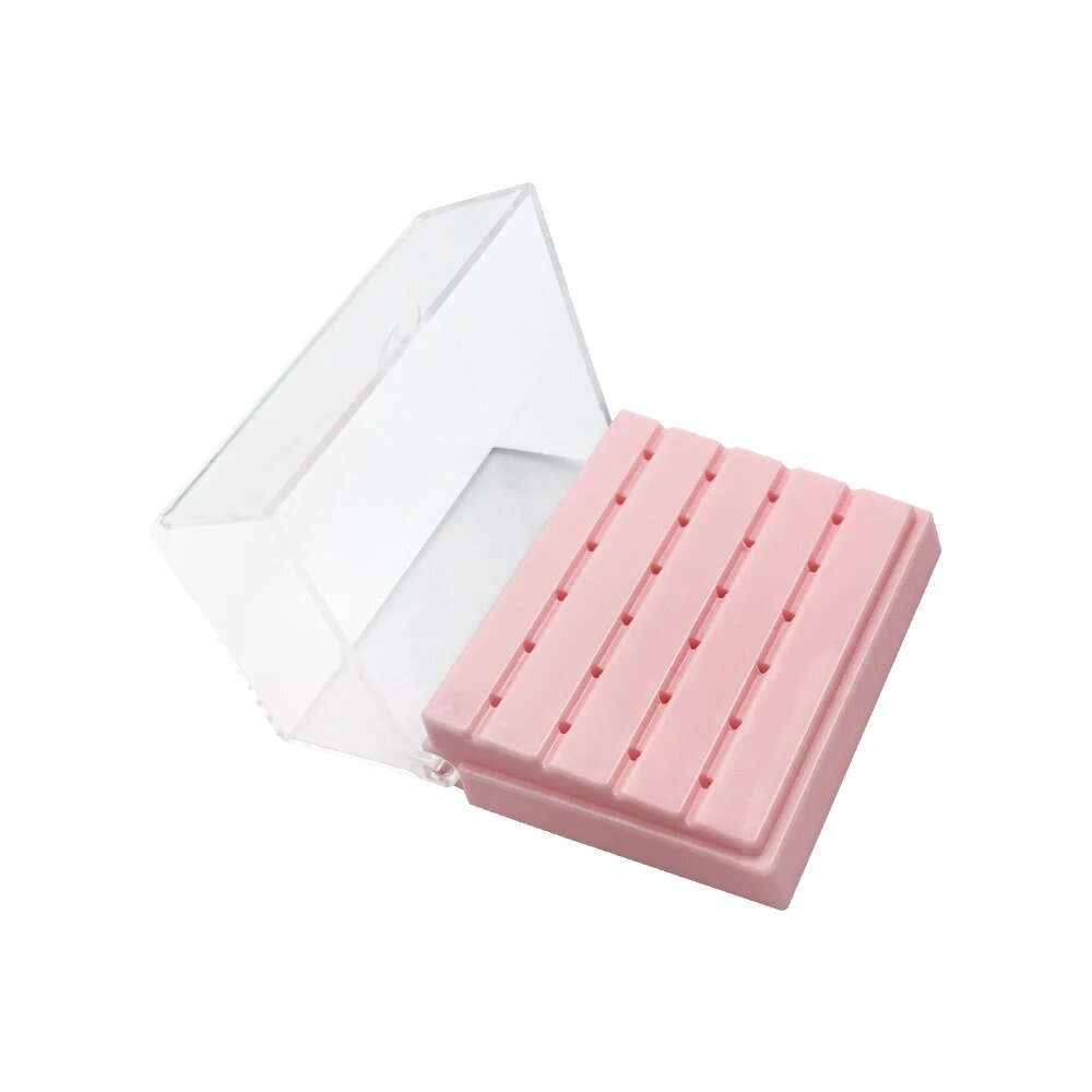 Держатель для боров YOUYA DENTAL Disinfection Holder bur box pink