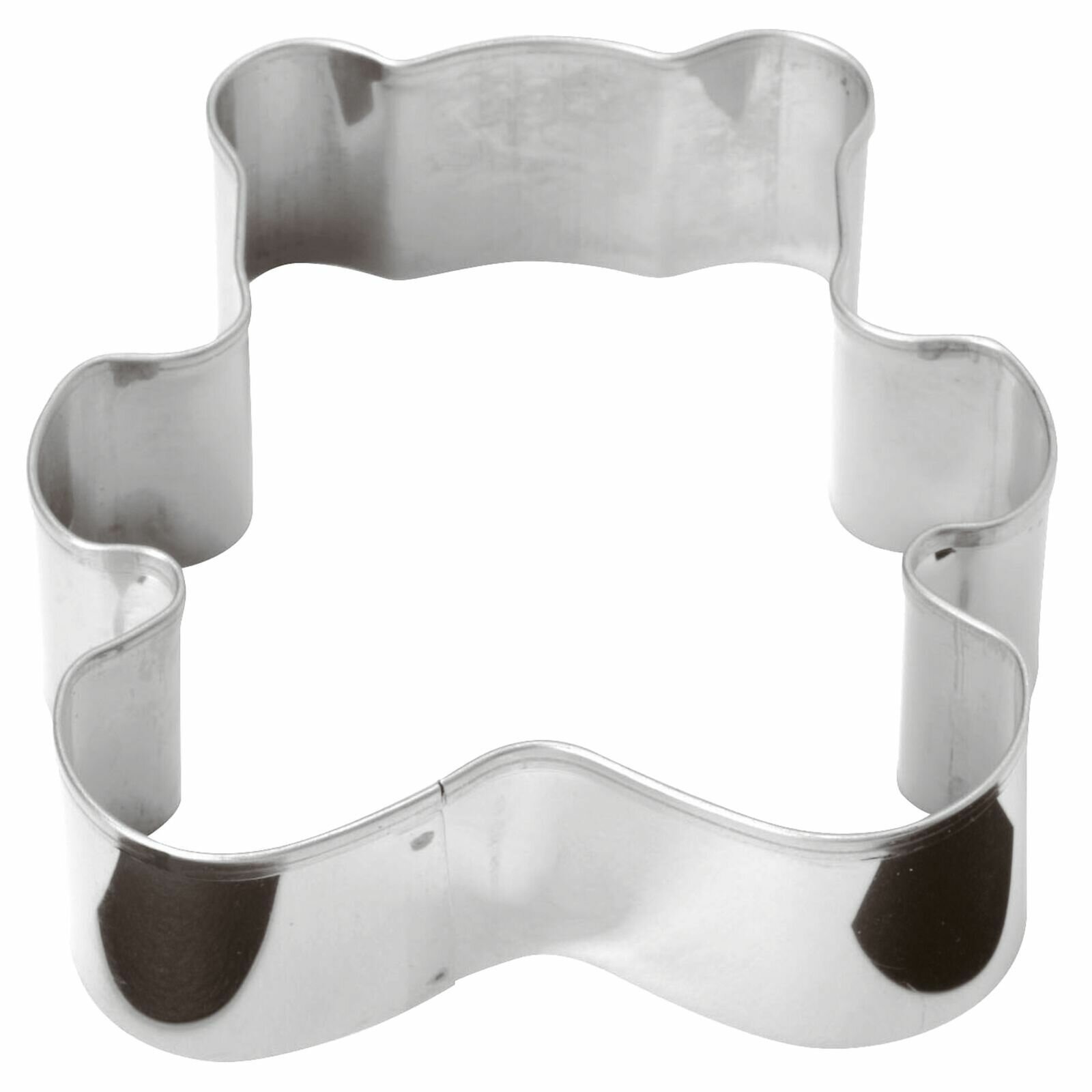 Вырубка форма для приготовления пряников и печенья, Медведь, 8х8х3 см нержавеющая сталь, Paderno.