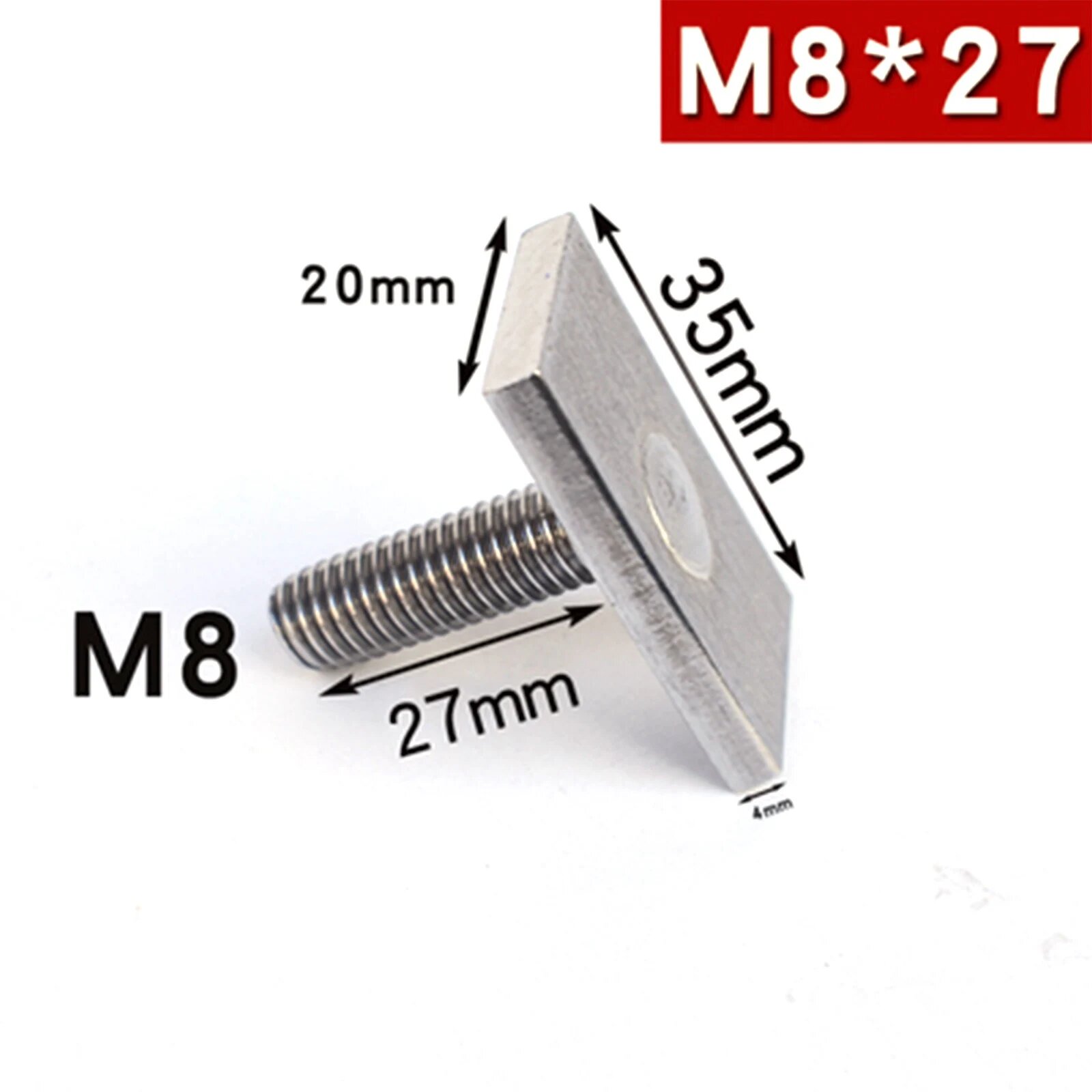 Набор крепежных болтов T Bolt 16 мм/27 мм из нержавеющей стали 27mm