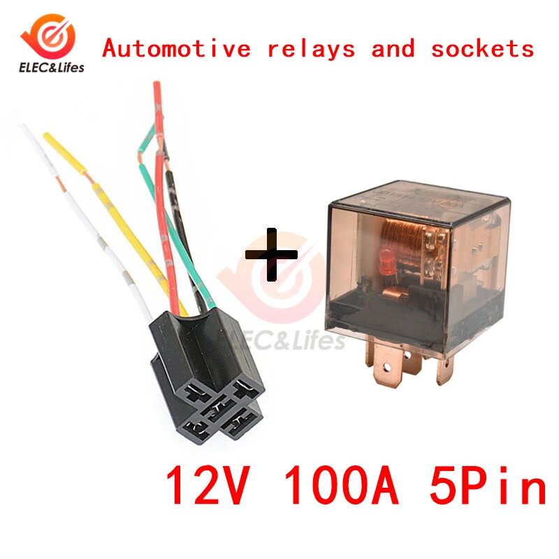 Реле автомобильное 12V 100A 5Pin