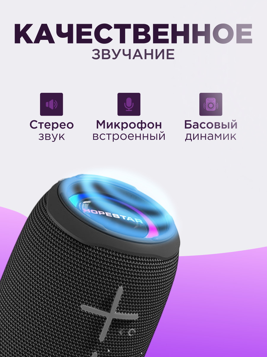 Мини портативная беспроводная музыкальная блютуз колонка Hopestar P39 bluetooth