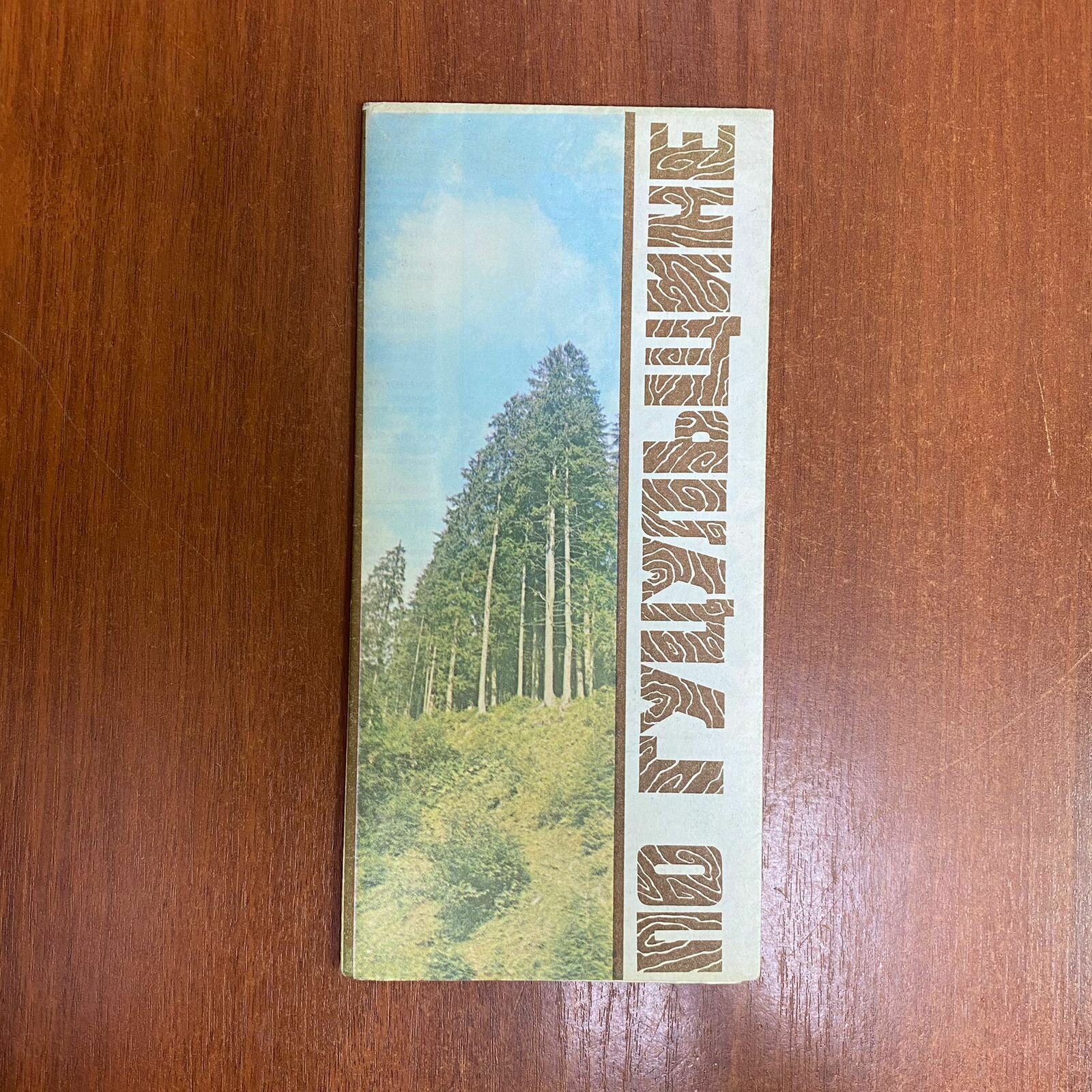 Карточка - Туристская схема По гуцульщине 1980 год Москва СССР