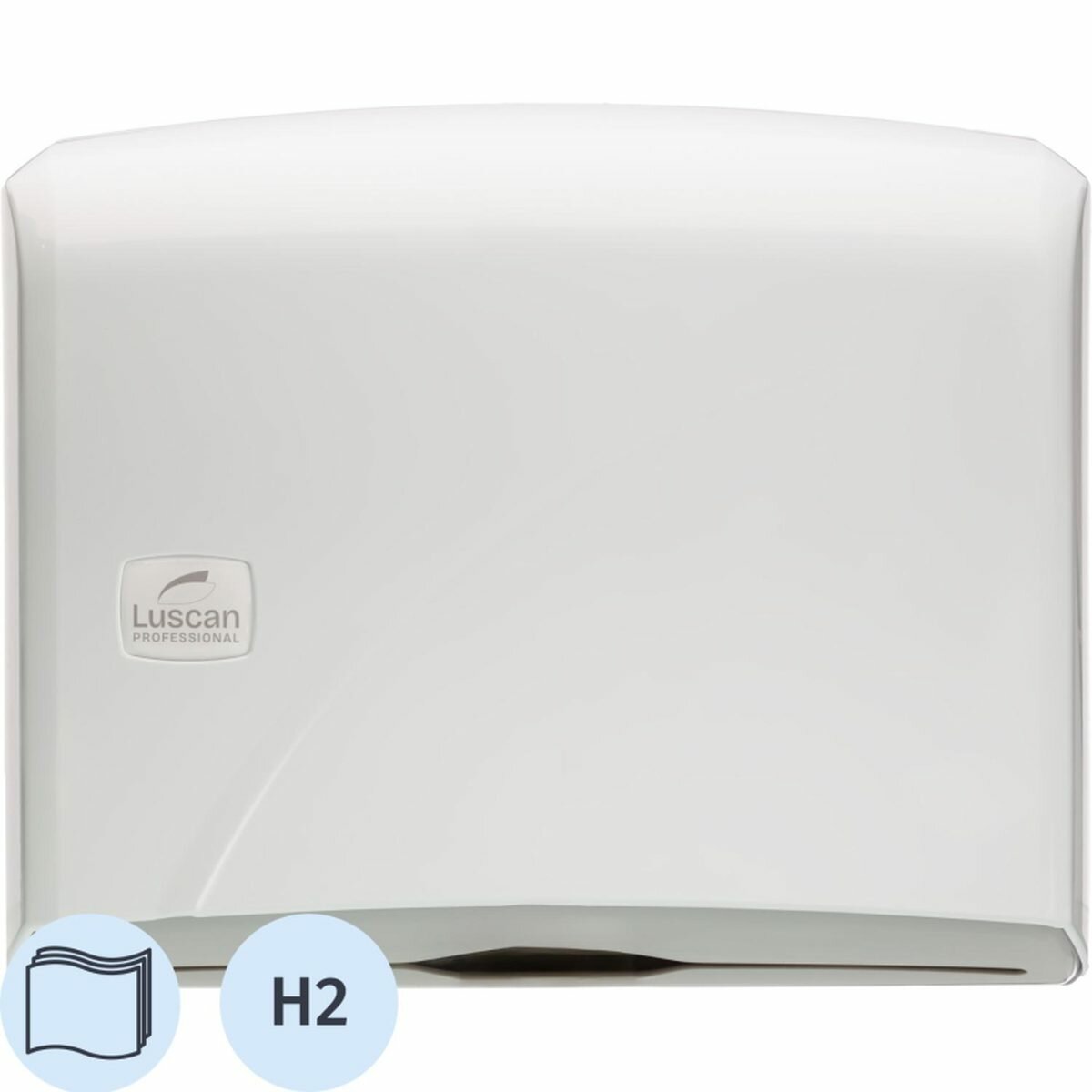 Диспенсер для полотенец листовых Luscan Professional Z, пластик, белый (479405), 10 уп.
