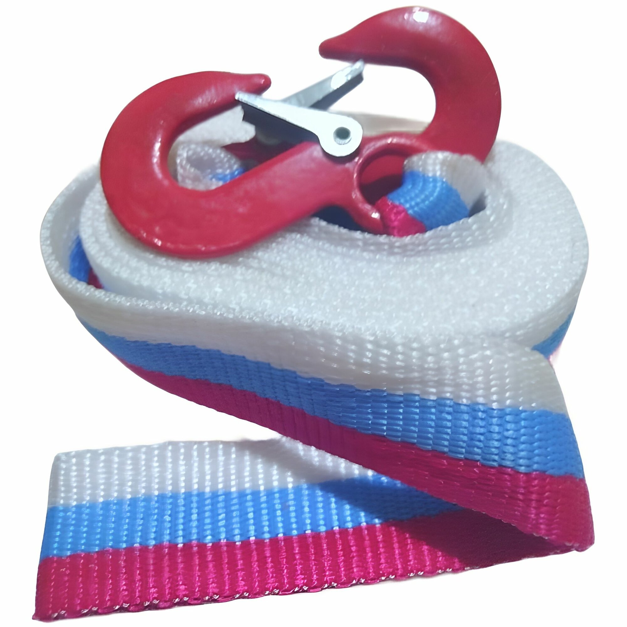 Трос буксировочный морозоуст. капрон ALMEGA ( в сумке, 3.5т, 2крюка, 5 м.)