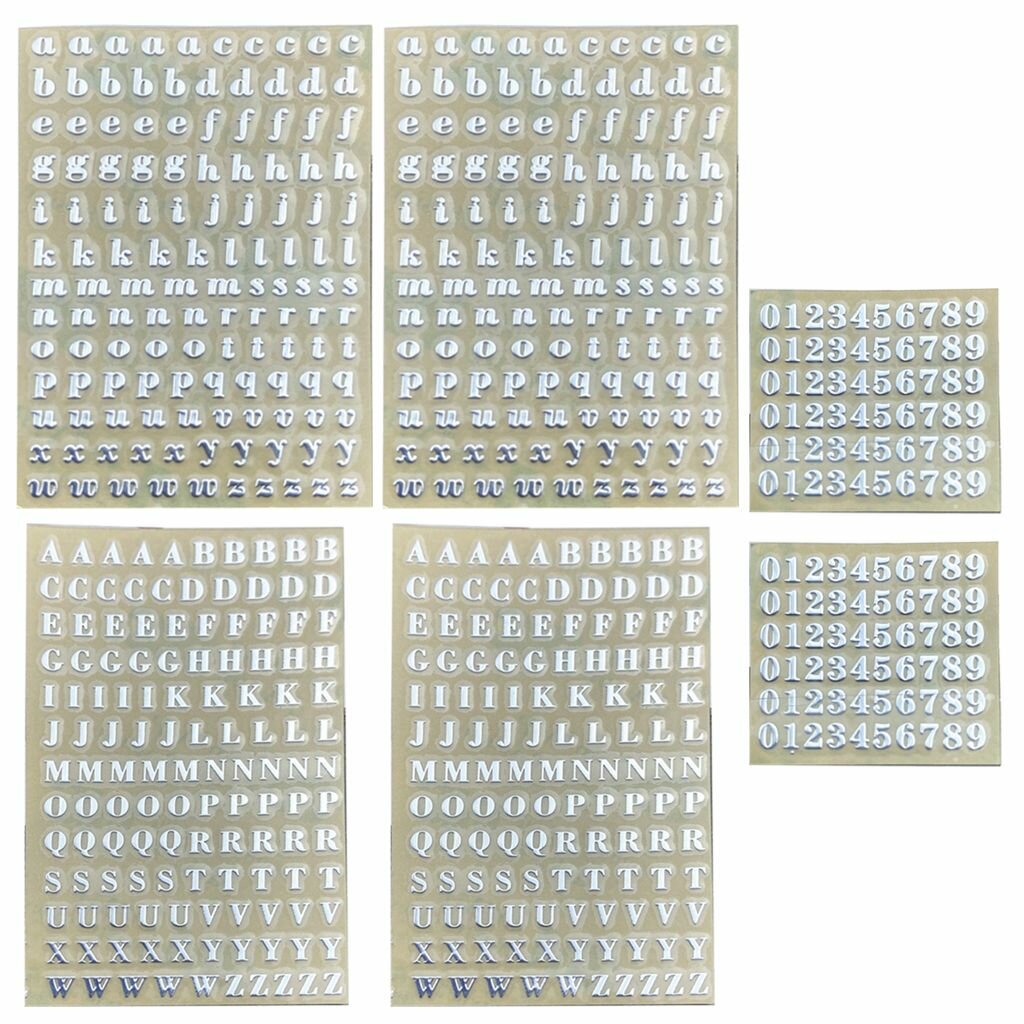 Металлические буквы и цифры наклейки 3 мм, серебристые эпоксидные смолой, набор для скрапбукинга и подарков, самоклеящиеся медные алфавитные стикеры для открыток, упаковки и творчества