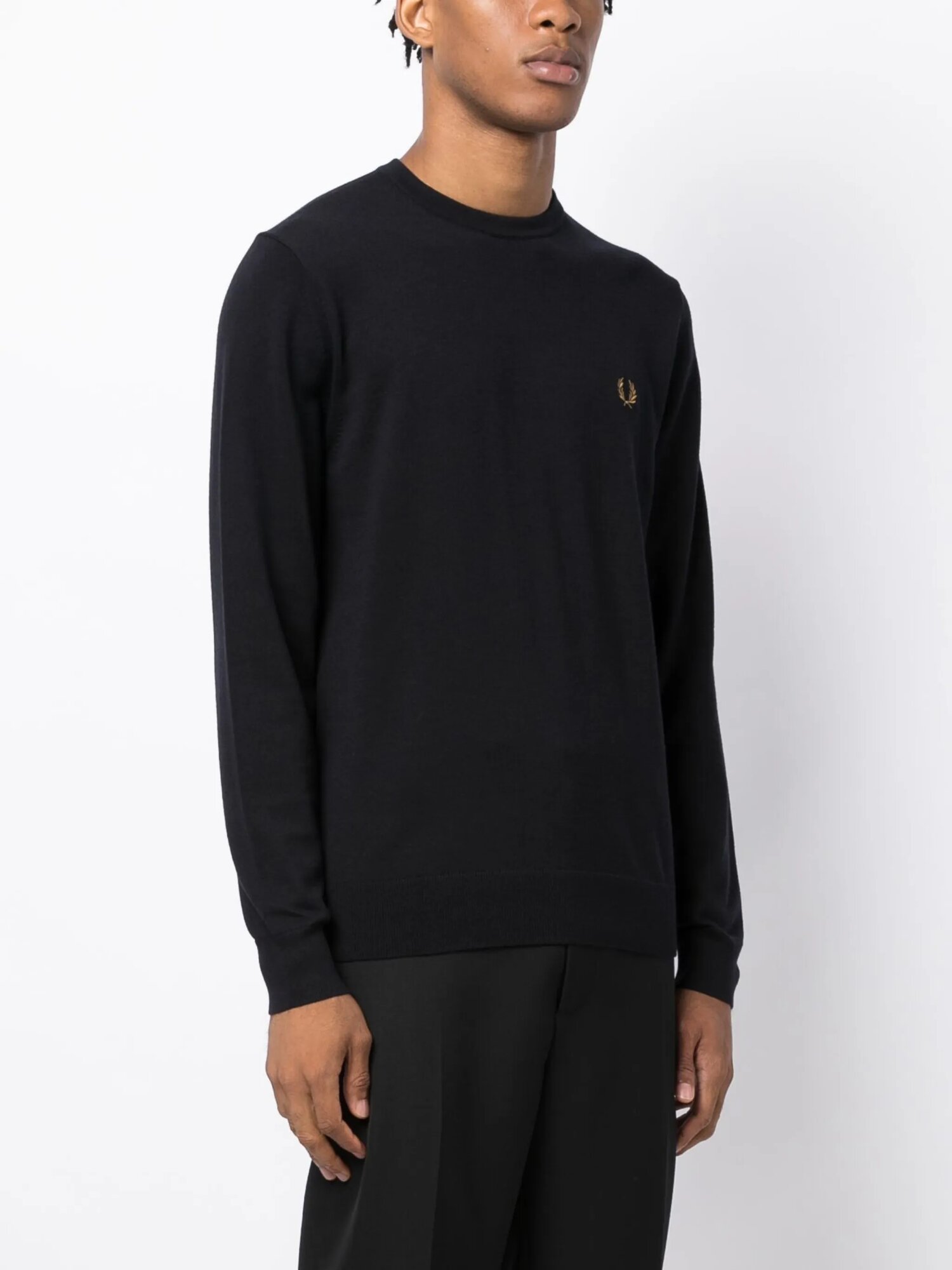 Свитер FRED PERRY, размер 52, , синий — фото 1