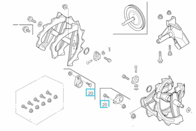 Срезной болт шнеков для снегоуборщика Honda HSS760 / HSS970 / HSS1380A (Оригинал)