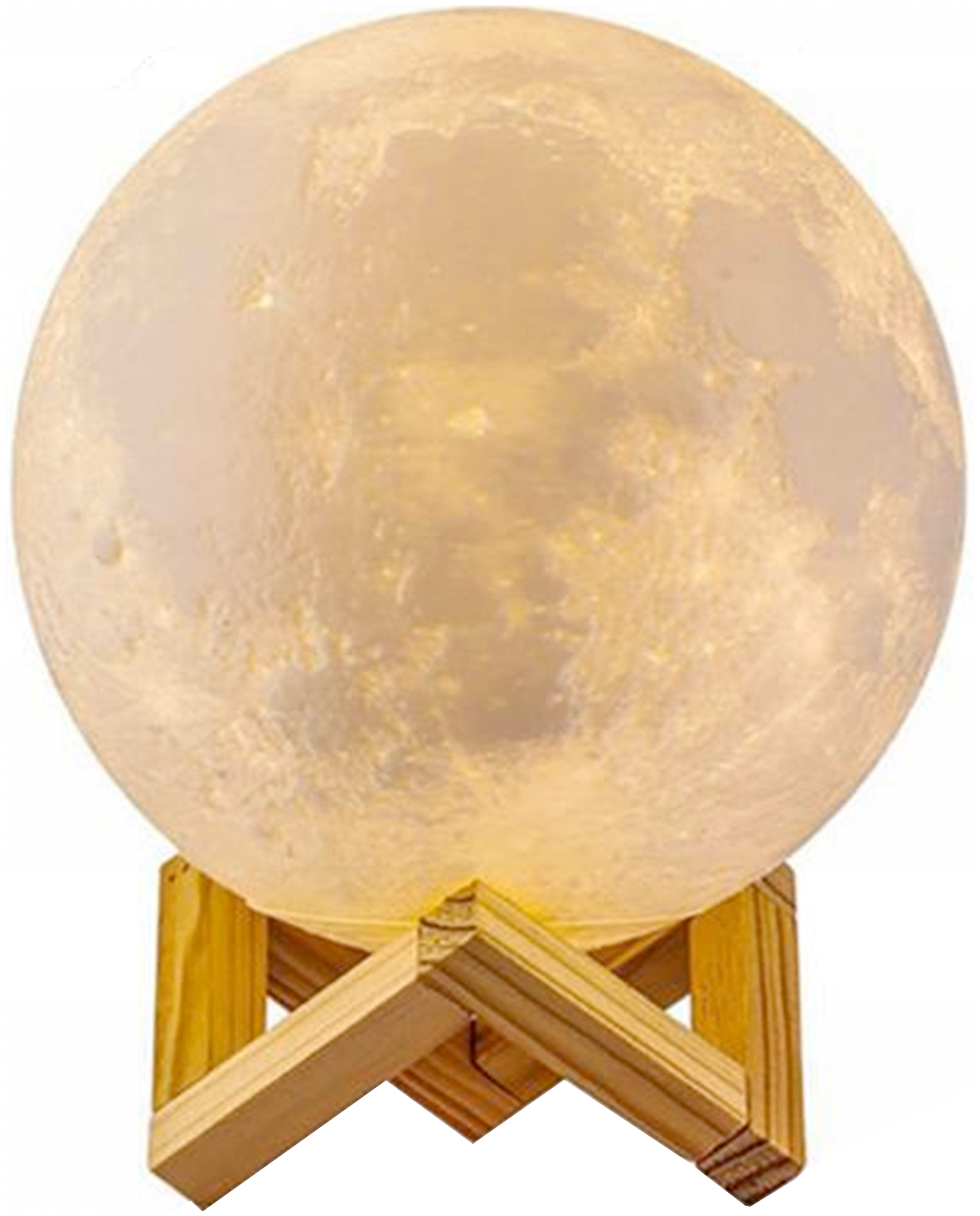 Светильник- ночник Лампа Луна - 3D moon lamp, 15 см с пультом, белый