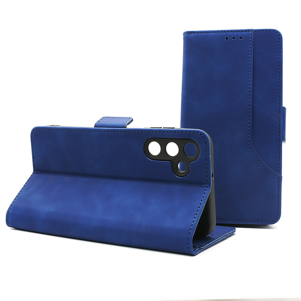 Чехол-книга NICE STYLES (магнит_боковой) для Samsung A15 (4G) 2023 темно-синий