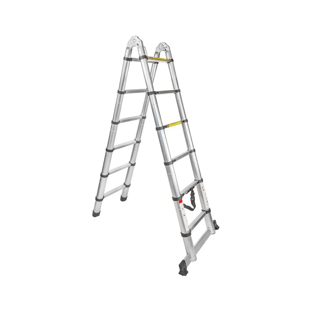 Телескопическая лестница-стремянка Forsage алюминиевая бытовая 1.9+1.9м (6+6 ступ.) F-UP190-M 54154