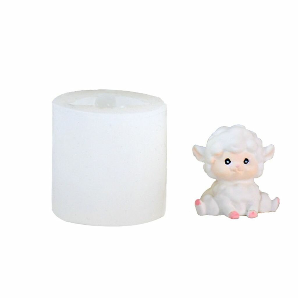 Силиконовая форма для мини-ягненка-Сидящая овца