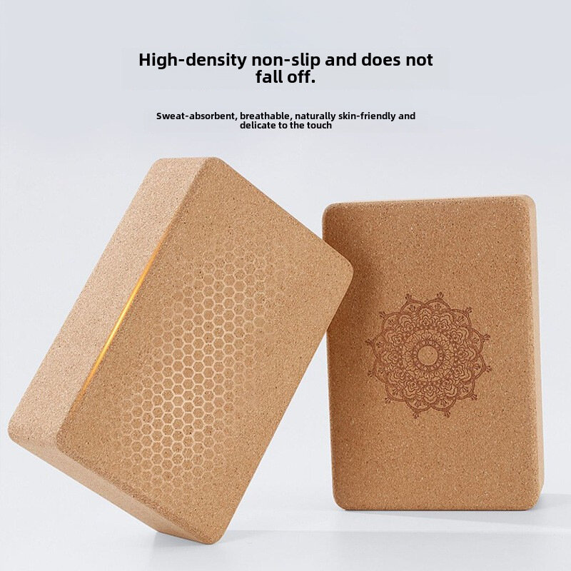 Кирпичи для йоги, высокой плотности, нескользящие, с выгравированным логотипом