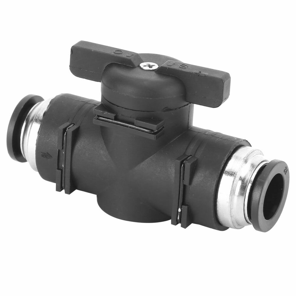 Ручной пневматический регулирующий клапан, черный двухсторонний инструмент для быстрого подключения BUC-12 для удобного контроля давления воздуха