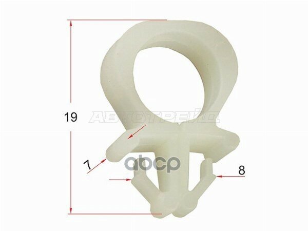 Клипса трубки эл. проводки FORD/MAZDA (Продажа по 10шт) Sat арт. ST-KJ-1035