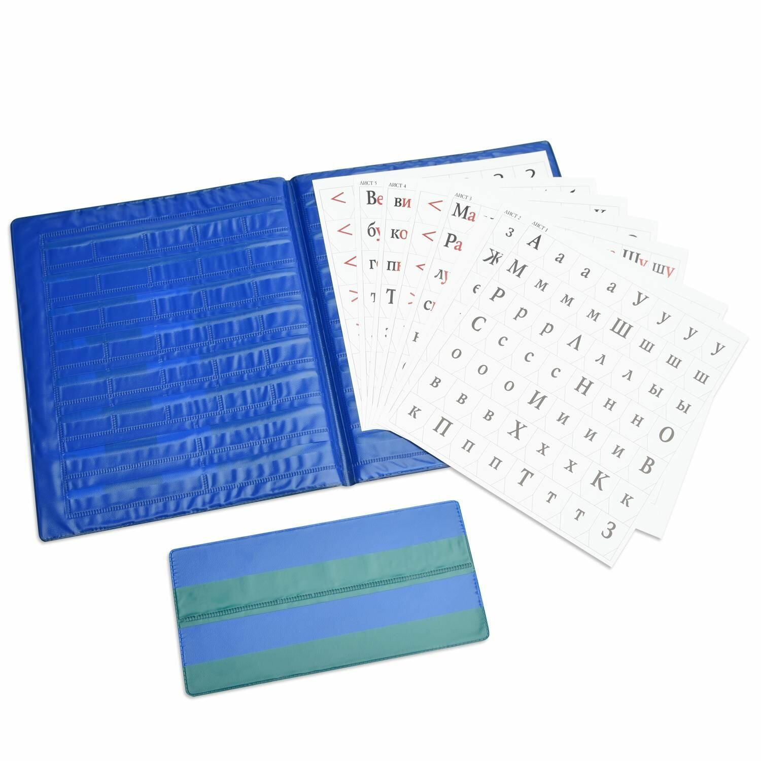 Касса букв, слогов и счет Топ-Спин пластик, 409 элементов, 8 листов (L-43-013/12.12)