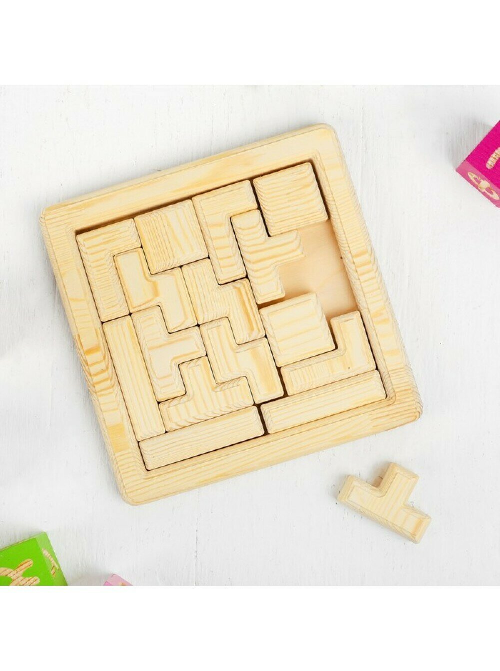 Тетрис объемный деревянный