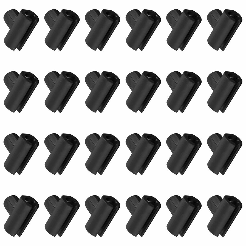 24 шт. универсальные соединители для катушек рыболовных удочек - черные