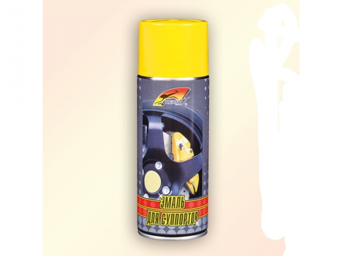 Краска для суппортов KERRY KR-962.3 желтая (520мл)