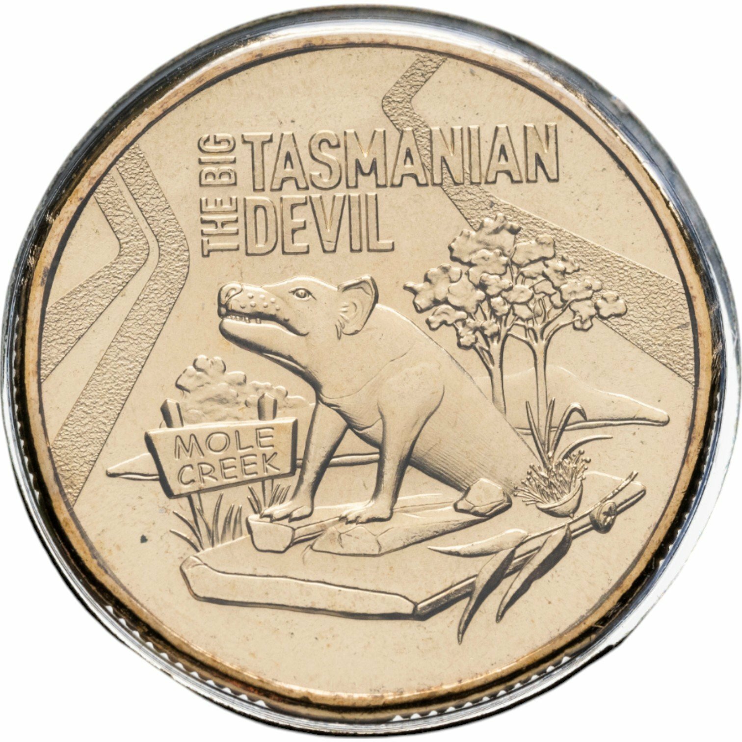 Австралия 1 доллар 2023 "Австралийские большие вещи - большой тасманийский дьявол", Алюминиевая бронза, в сохранности UNC