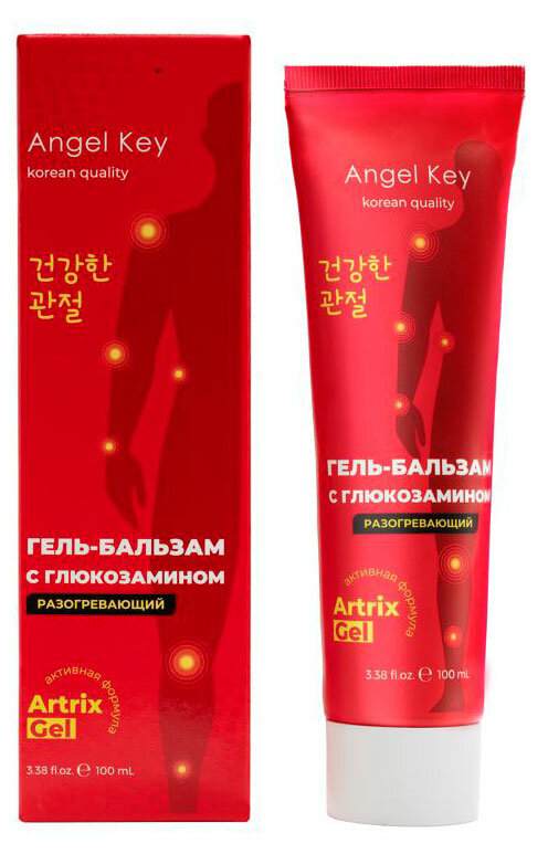 Гель бальзам Angel Key с глюкозамином разогревающий, 100 мл