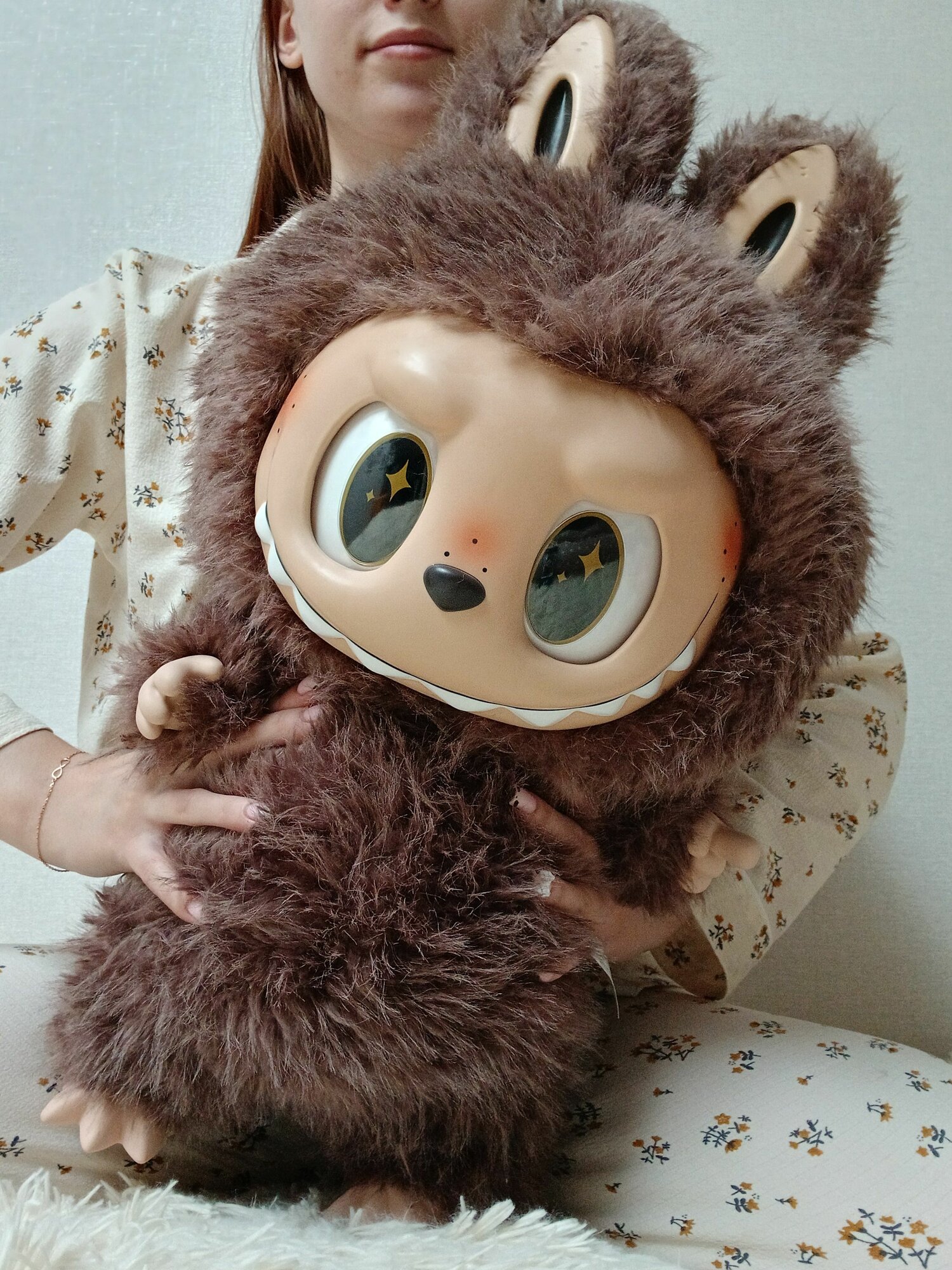 Большая мягкая игрушка 60 см коллекционная лабубу LABUBU ZIMOMO с коробкой