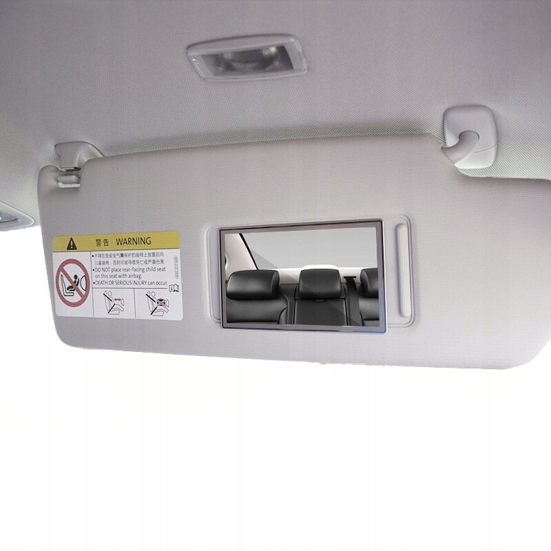 Зеркало для салона автомобиля из нержавеющей стали, зеркало для макияжа, козырек от солнца, универсальное, 150x80x1 мм