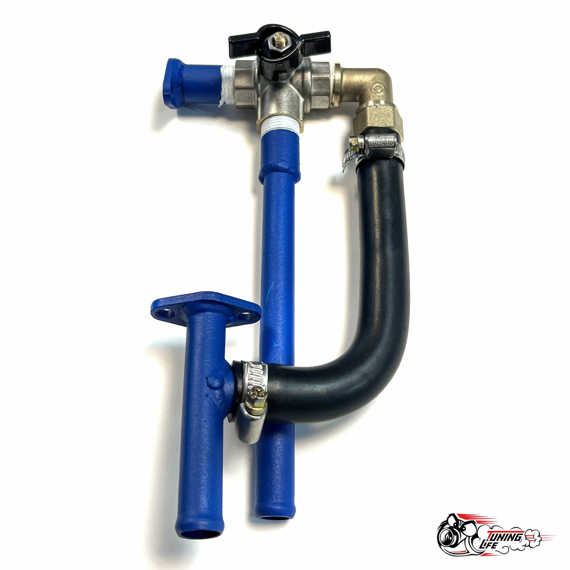 Кран отопителя печки с байпасом GTS нива (без кондиционера) v.2