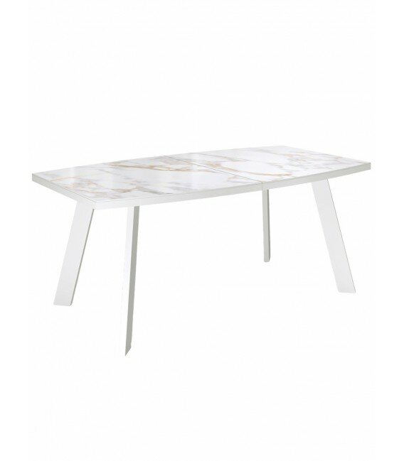 Стол KENNER SL1600 белый/керамика белая глянец