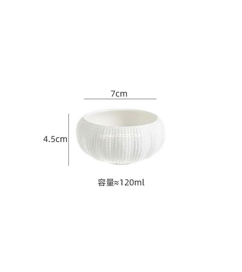 3 шт. Керамическая миска для супа с морскими ежами и десертная миска 7*4.5см-120мл / Миска для соуса / Маленькое блюдо