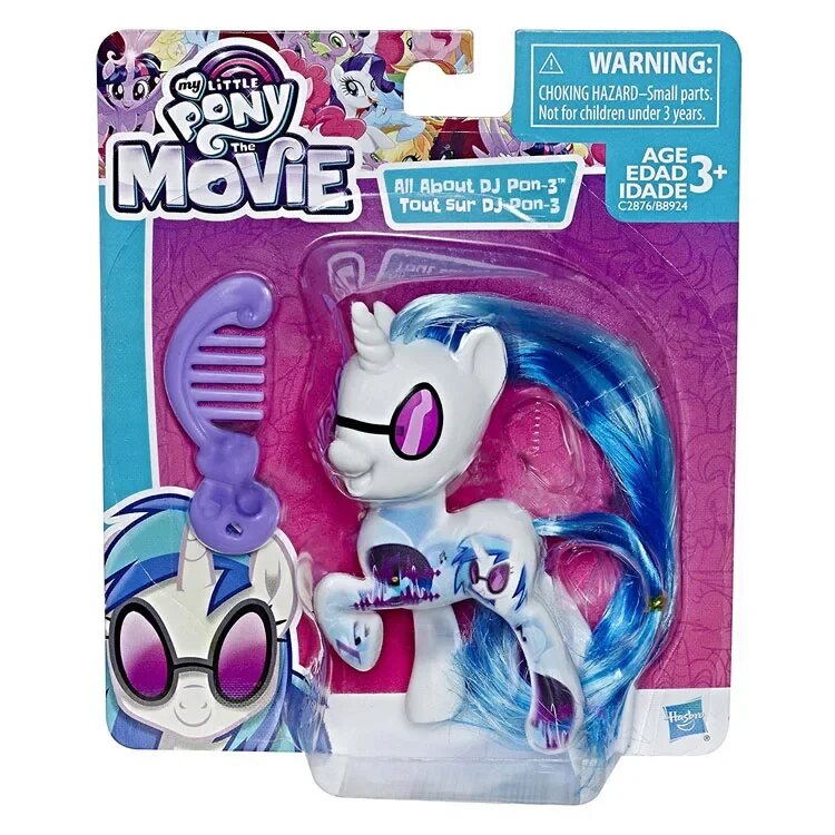 Hasbro My Little Pony Twilight Sparkle Pinkie Pie Rarity фигурки ПВХ DJ 3