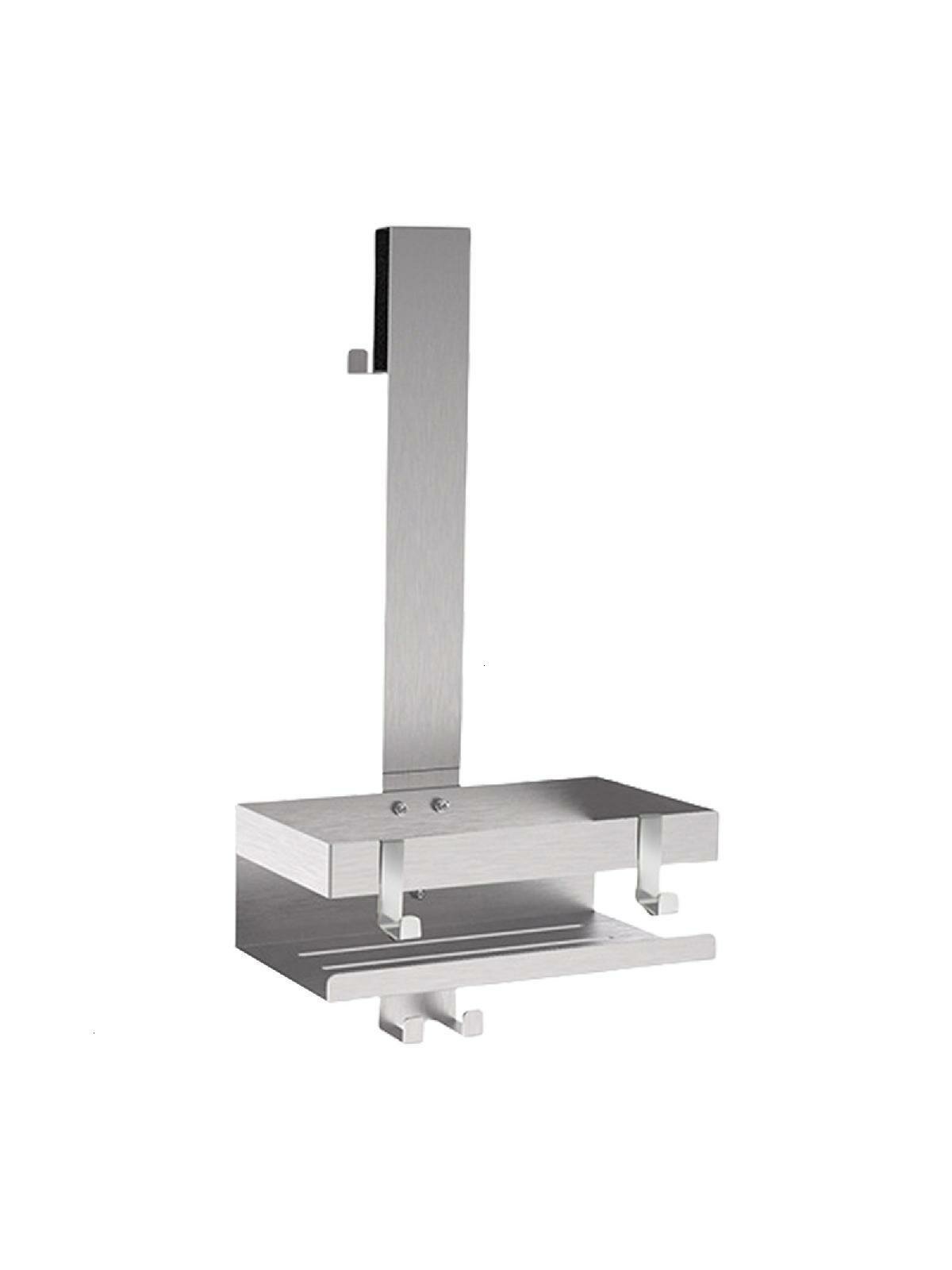 Стеллаж для ванной, Однослойный стеллаж для ванной комнаты из нержавеющей стали стеллаж для хранения вещей в душевой стеклянная дверь без перфорации стеллаж-присоска