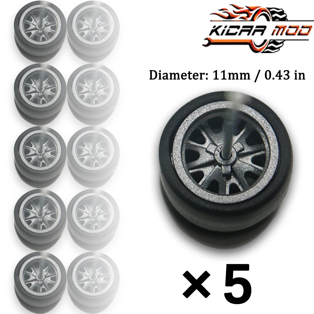 Колеса 1/64 для Hot Wheels и Tomica (5 комплектов) TY70921