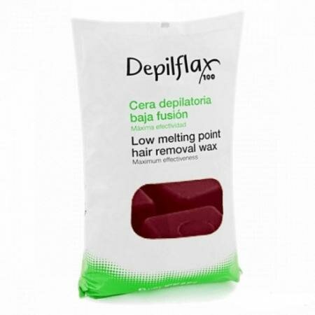 Depilflax Горячий воск для депиляции в брикетах Вино 1 кг.