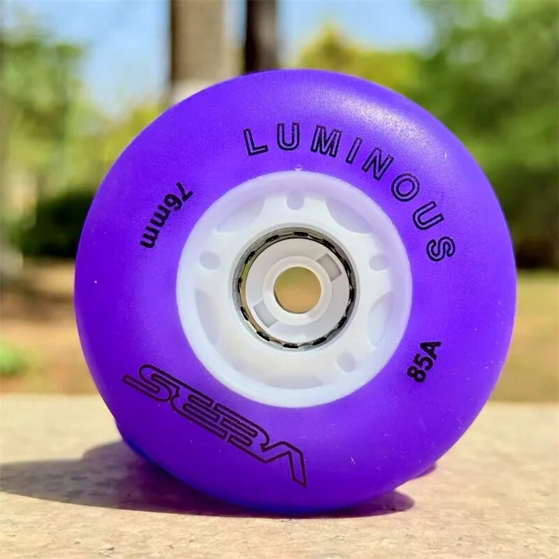 Светодиодные колеса SEBA для роликов 85A 72/76/80 мм 8 шт. 72mm, Purple