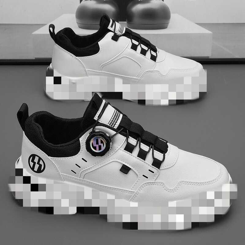 JYL Кроссовки Мужчины Весенняя Износостойкая Кожа/H081 white