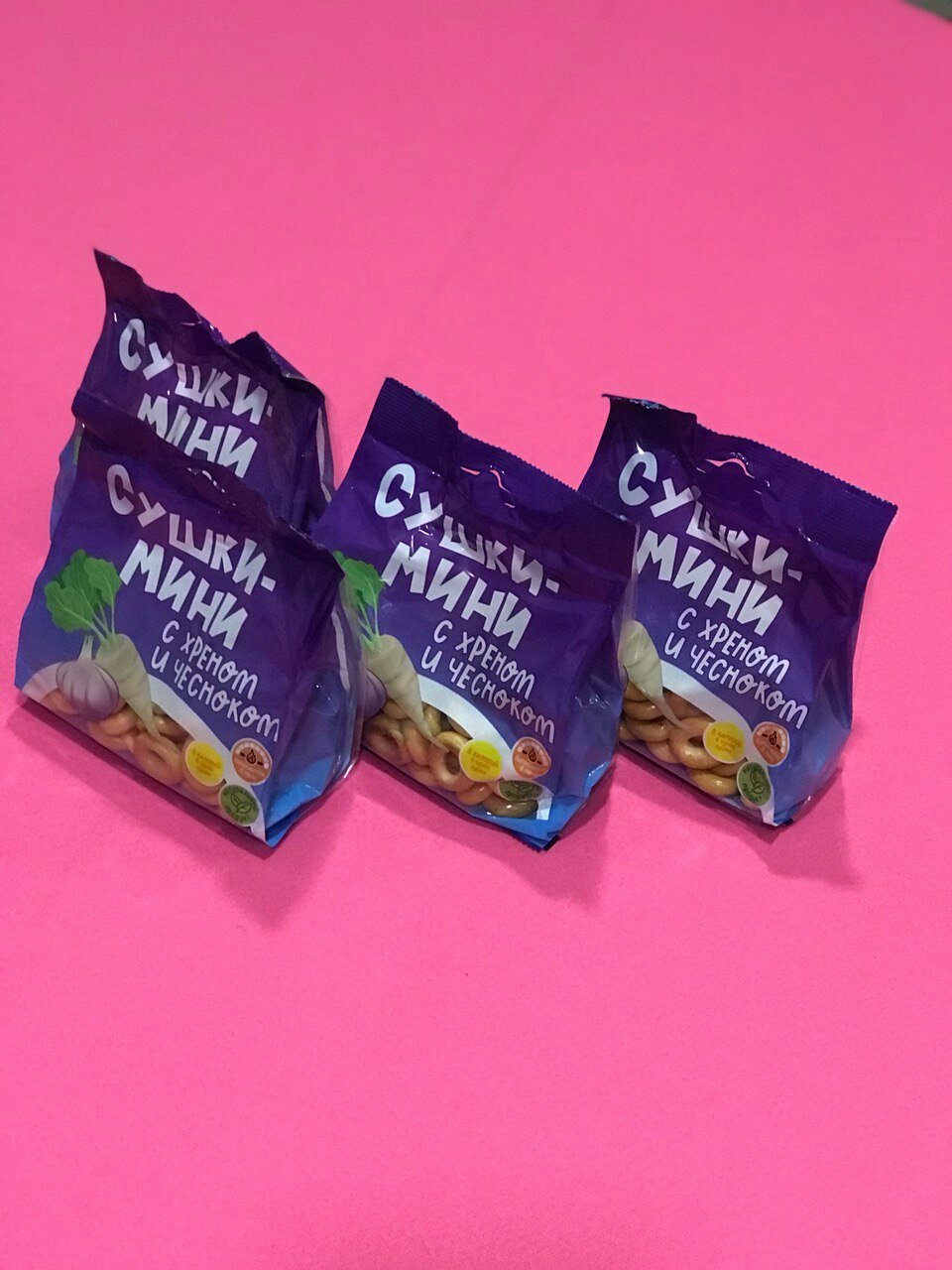 Сушки Мини с Чесноком и Хреном