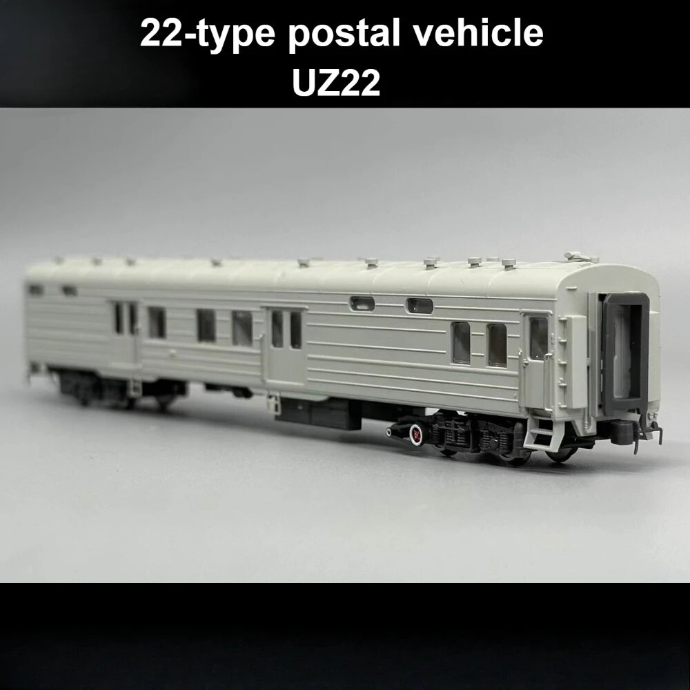 N Тип 1/160 Игрушечный поезд UZ22 Пассажирская почта Автомобиль Северная Корея Окрашенная модель синего поезда Коллекция украшений Игрушка для мальчика в подарок, UZ22