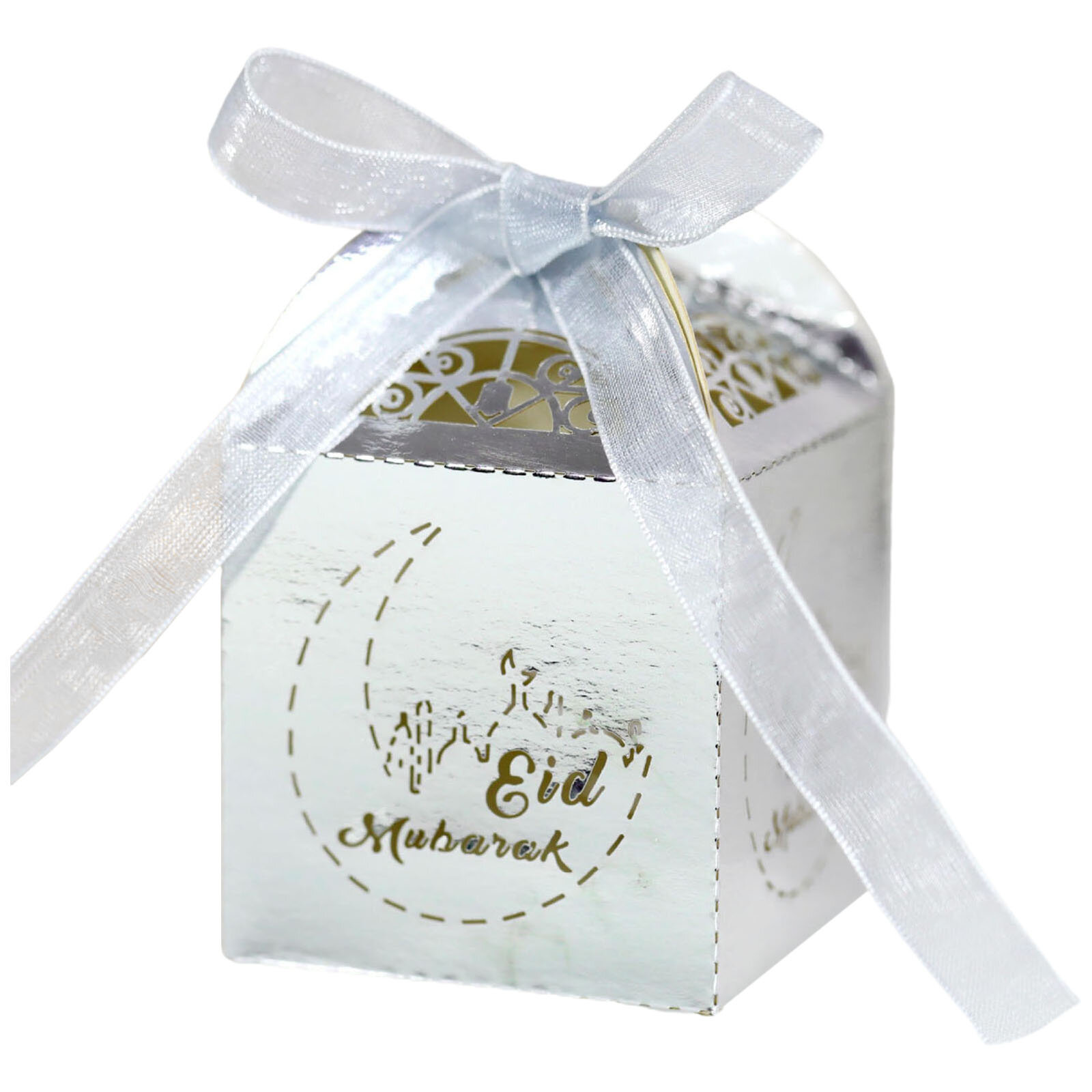 100 шт Коробки для конфет Eid Mubarak Ramadan Kareem Шоколадные подарочные коробки Исламские мусульманские