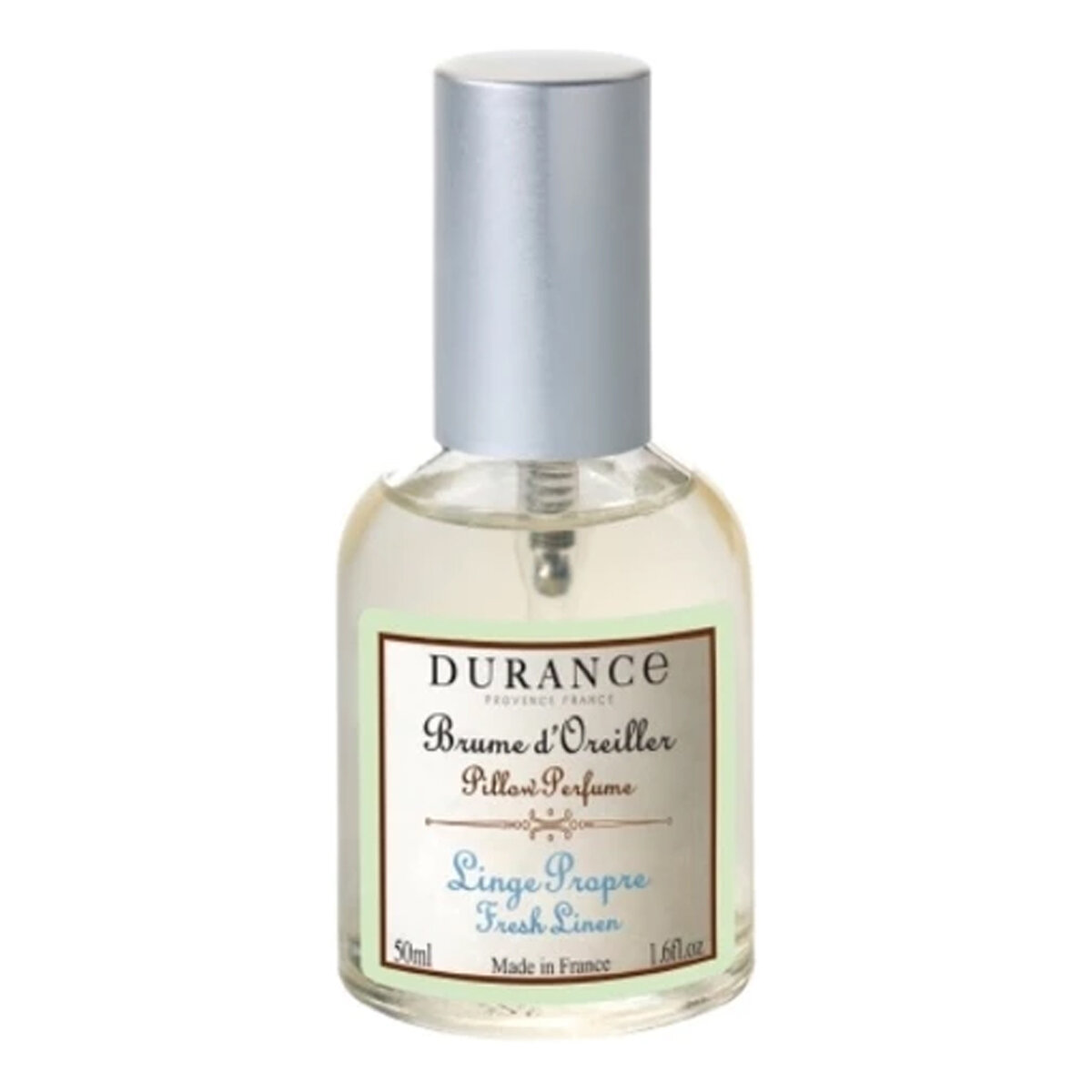 Durance Ароматический спрей для белья Pillow Perfume Fresh Linen 50мл (свежее белье)