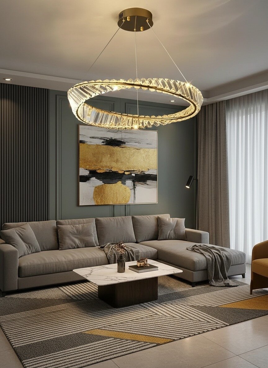 Люстра потолочная Etoile Celeste, подвесная, LED, хрустальная