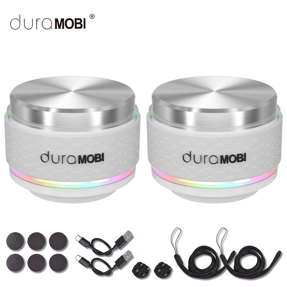 DuraMOBI Беспроводные колонки с костным проводом Smart BT True Wireless со стереозвуком и светодиодными подсветкой Small Portable для дома, улицы, путешествий White-1Pcs White-2Pcs Pink-1Pcs Pink-2Pcs Black-1Pcs Black-2Pcs