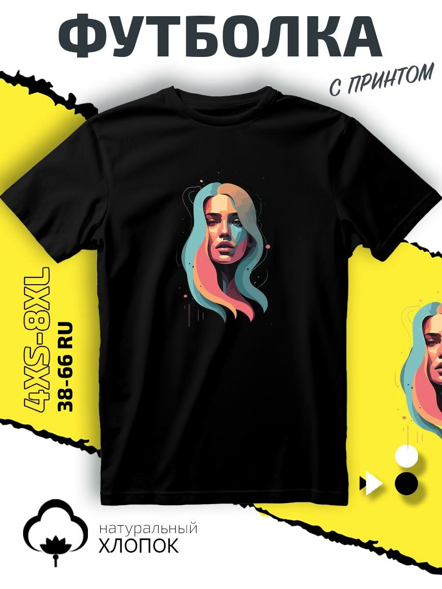 Футболка Девушка Cartoon арт